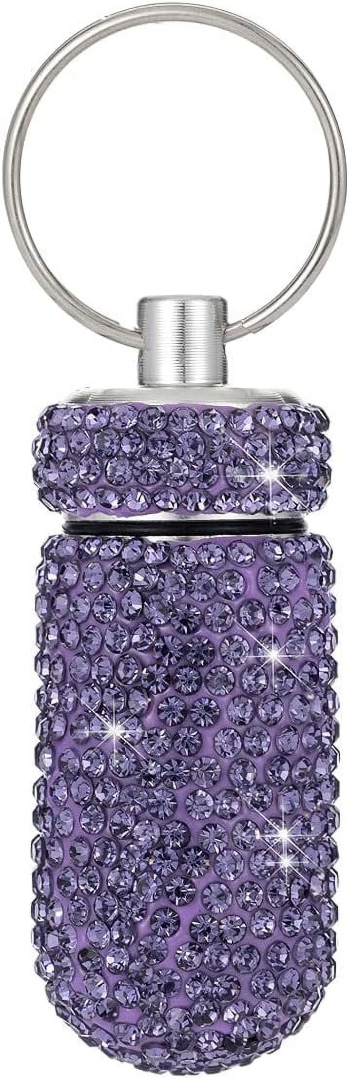 Pill Holder Keychain, Medicine Holder Pill Container Keychain Mini Size ...