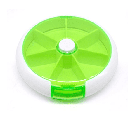 Pill Organizer Round Container Box - Walmart.com