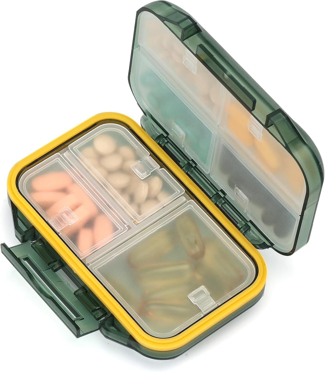 Pill Organizer Travel Pill Box Waterproof Medicine Case Container ...