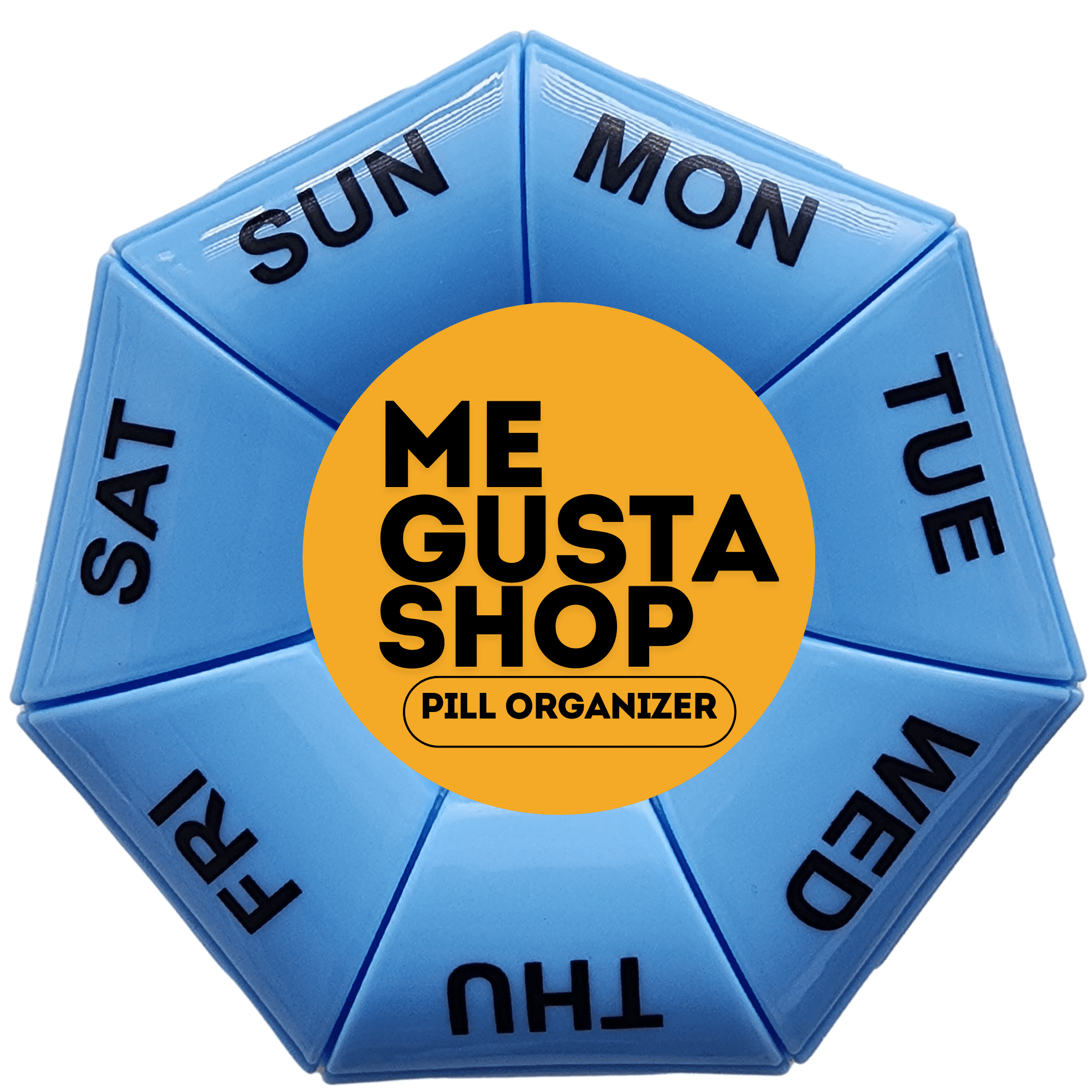 Me Gusta Shop Pill Organizer and Weekly Planner, 7-Day Dispenser ...