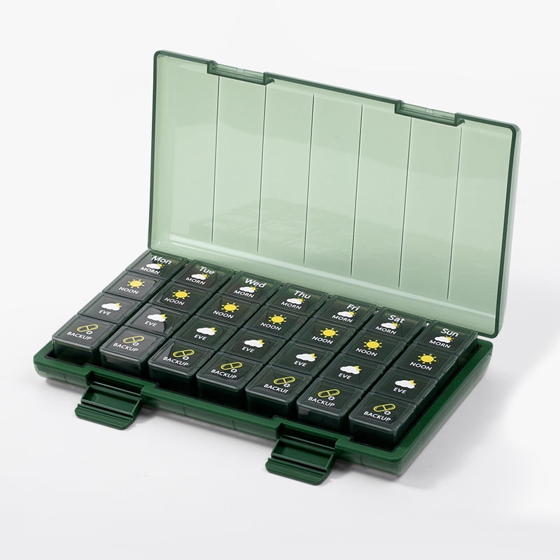 Pill Organizer, Weekly Pill Case, 7 Day Medication Organizer Large ...