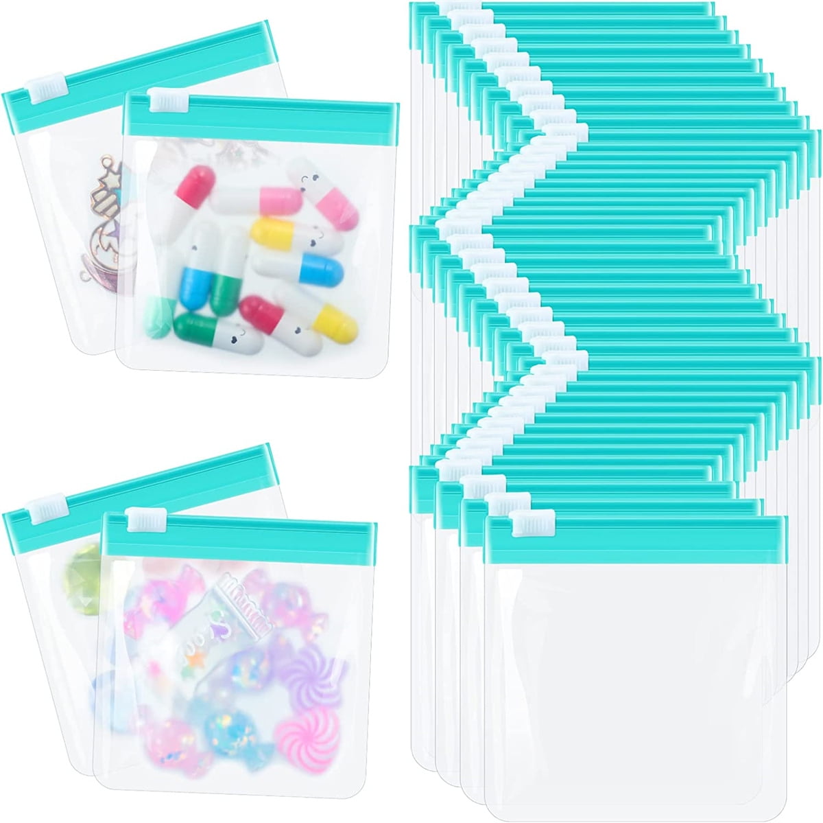 Pill Pouch Bags 10 Packs -Happon Pill Bags 12mil Thick 3 x 2.75 Inch ...