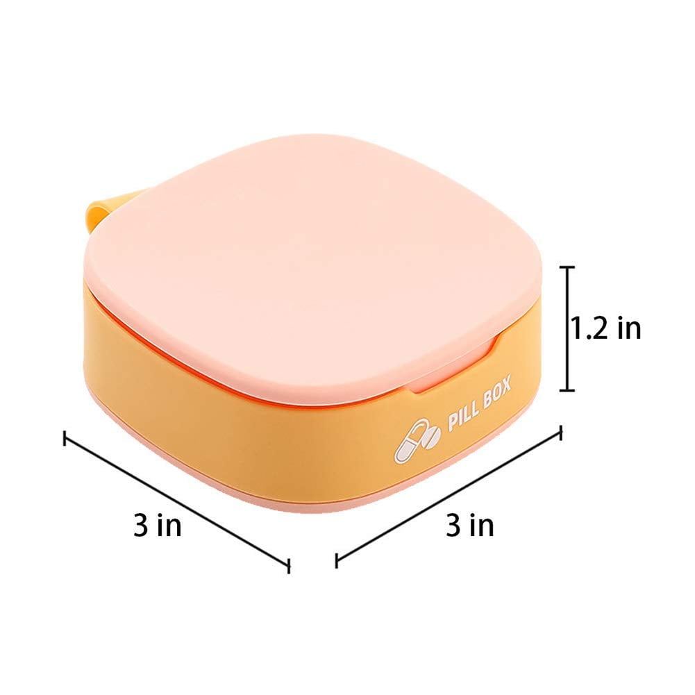 Pill Storage Box Mini Travel Portable Medicines Dispenser Box ...