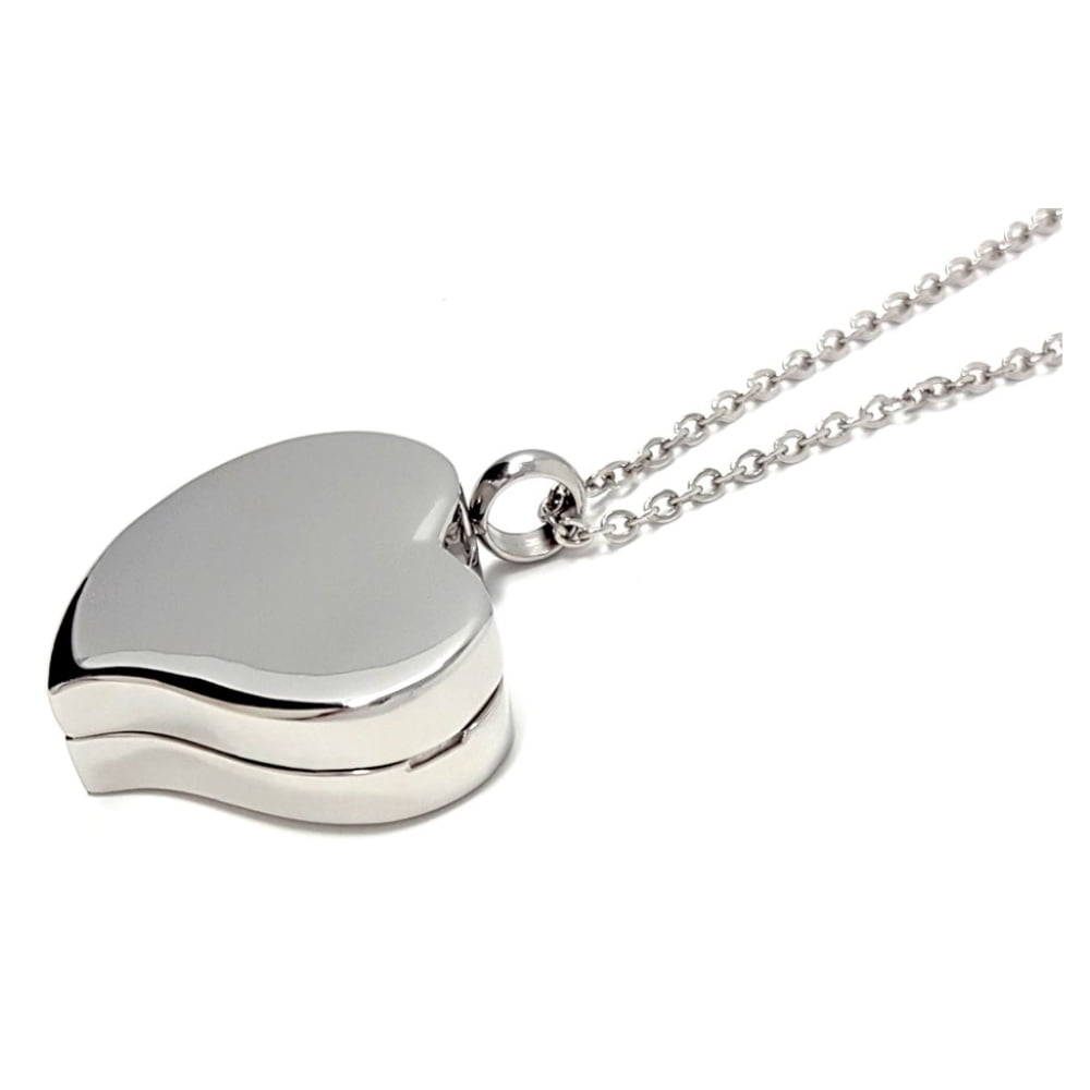 Pill Thing Silver Heart Pendant Necklace, Stainless Steel - Walmart.com