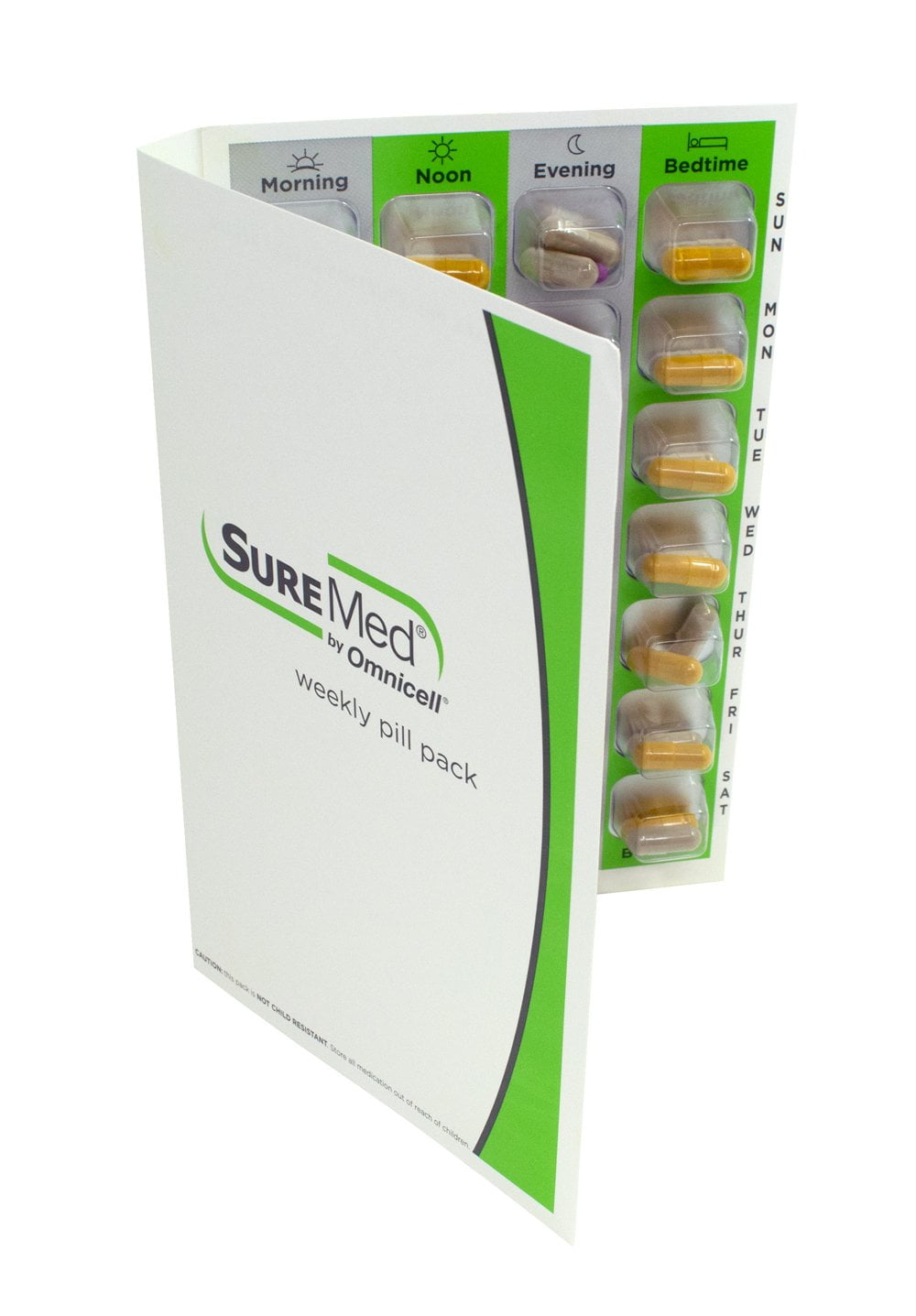 Pill Thing XL Cold Seal Blister Pack Cards, Weekly Medicine Organizer ...