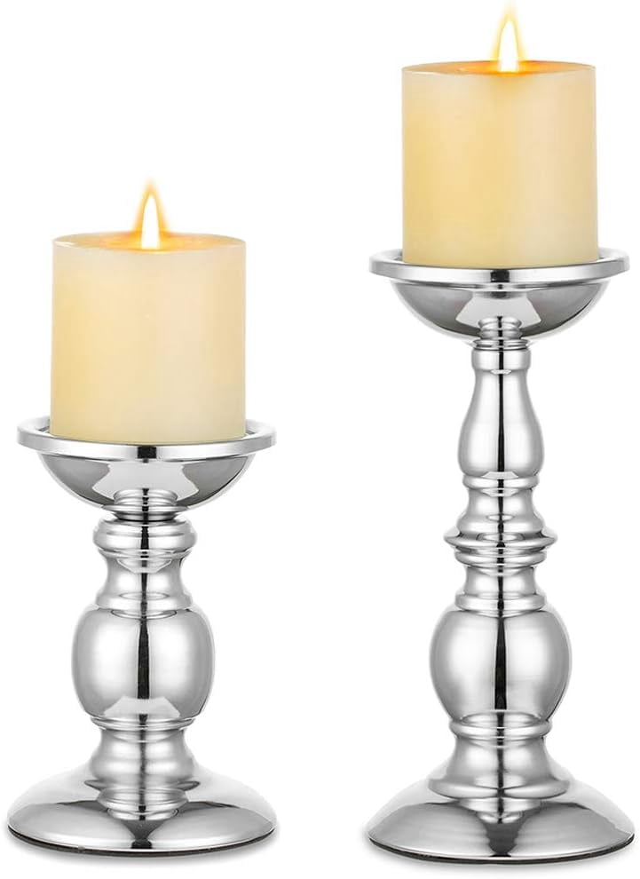 Pillar Candle Holders Metal Candle Holder Ideal for 3 inches Candles ...