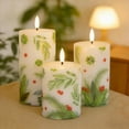 Pillar Candles Clover 3 Pack Remote Operated LED Home Decor - Walmart.com