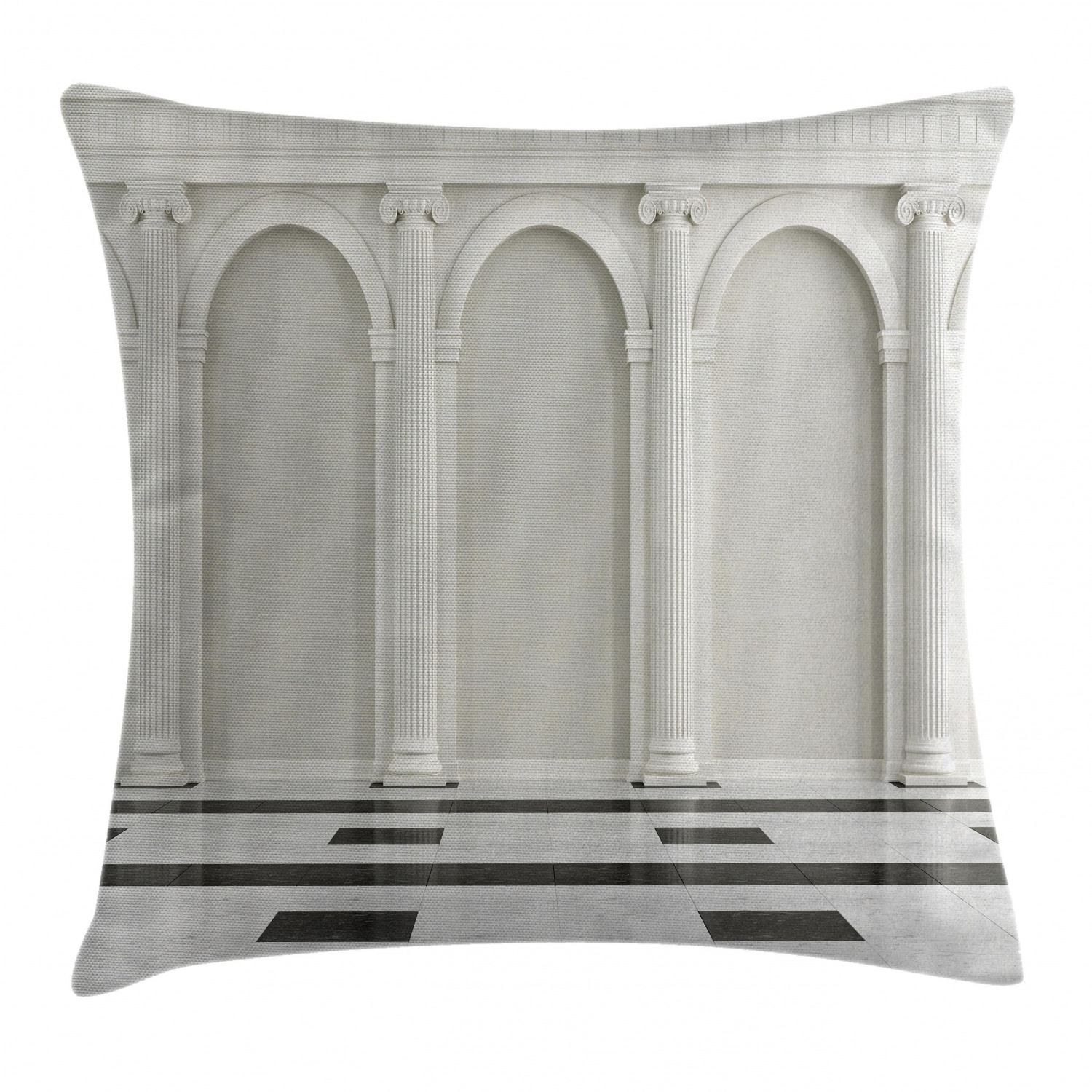 Pillar Decor Throw Pillow Cushion Cover, Antique Theme Classic Interior ...