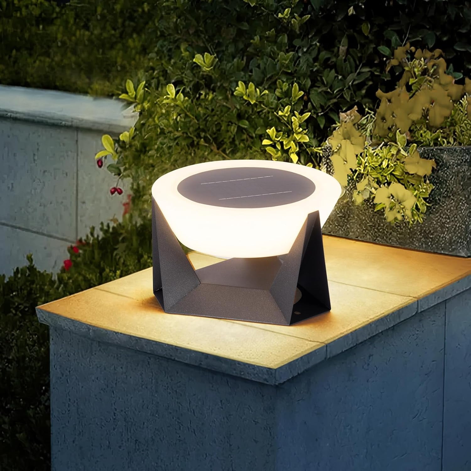 Pillar Light,15" Large Outdoor Post Lights Modern Column Cap Lights ...