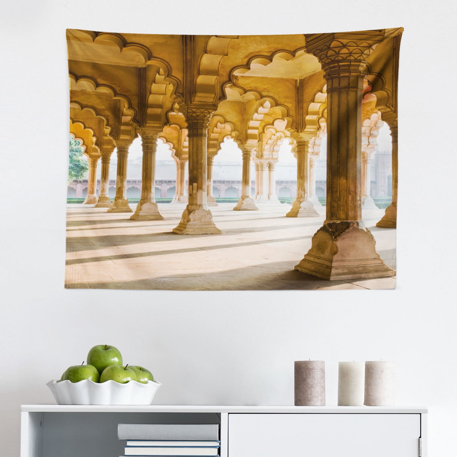 Pillar Tapestry, Theme Roman Columns Stone Pillars Old Architecture ...