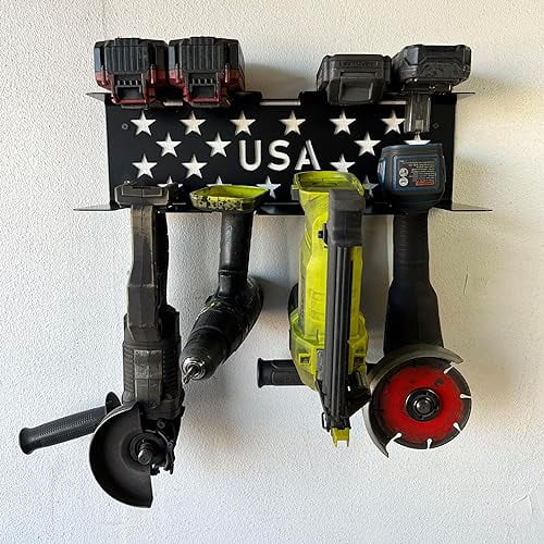 Pillars Customs USA Power Tool Organizer Wall Mount, Cordless Drill ...
