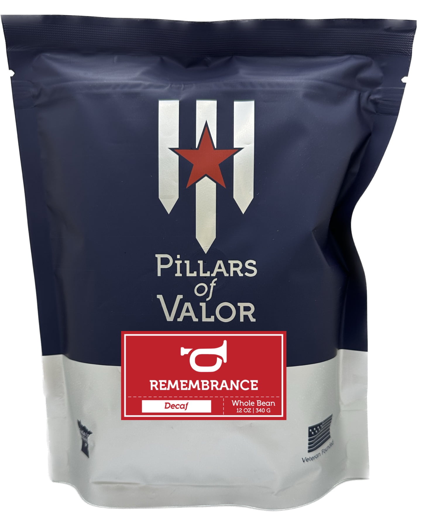 Pillars of Valor - Arabica Coffee Beans - DECAF Roast, Remembrance ...