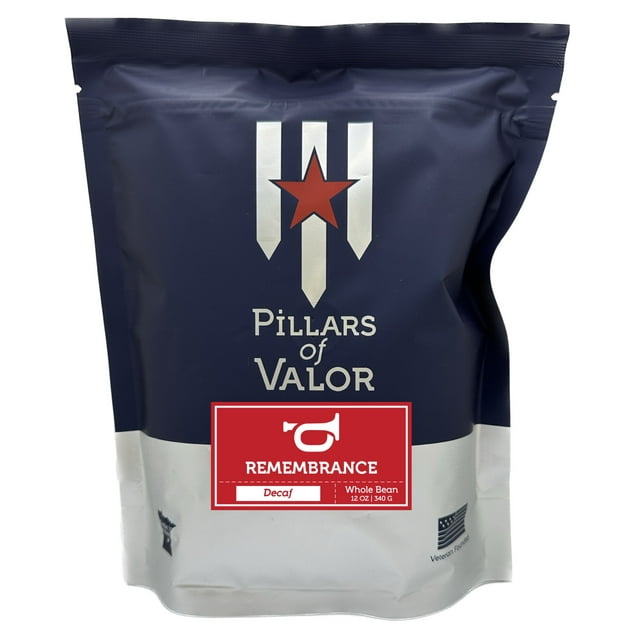 Pillars of Valor - Arabica Coffee Beans - DECAF Roast, Remembrance ...