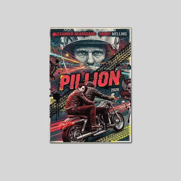 Pillion 2026 Movie Poster size 24''x36'' The Orange Shop - Walmart.com
