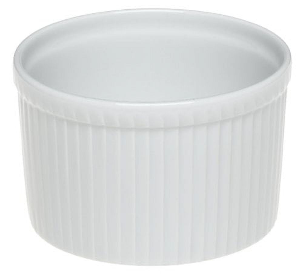 Pillivuyt Porcelain 11-Cup, 7-3/4-Inch Deep Classic Pleated Souffle ...