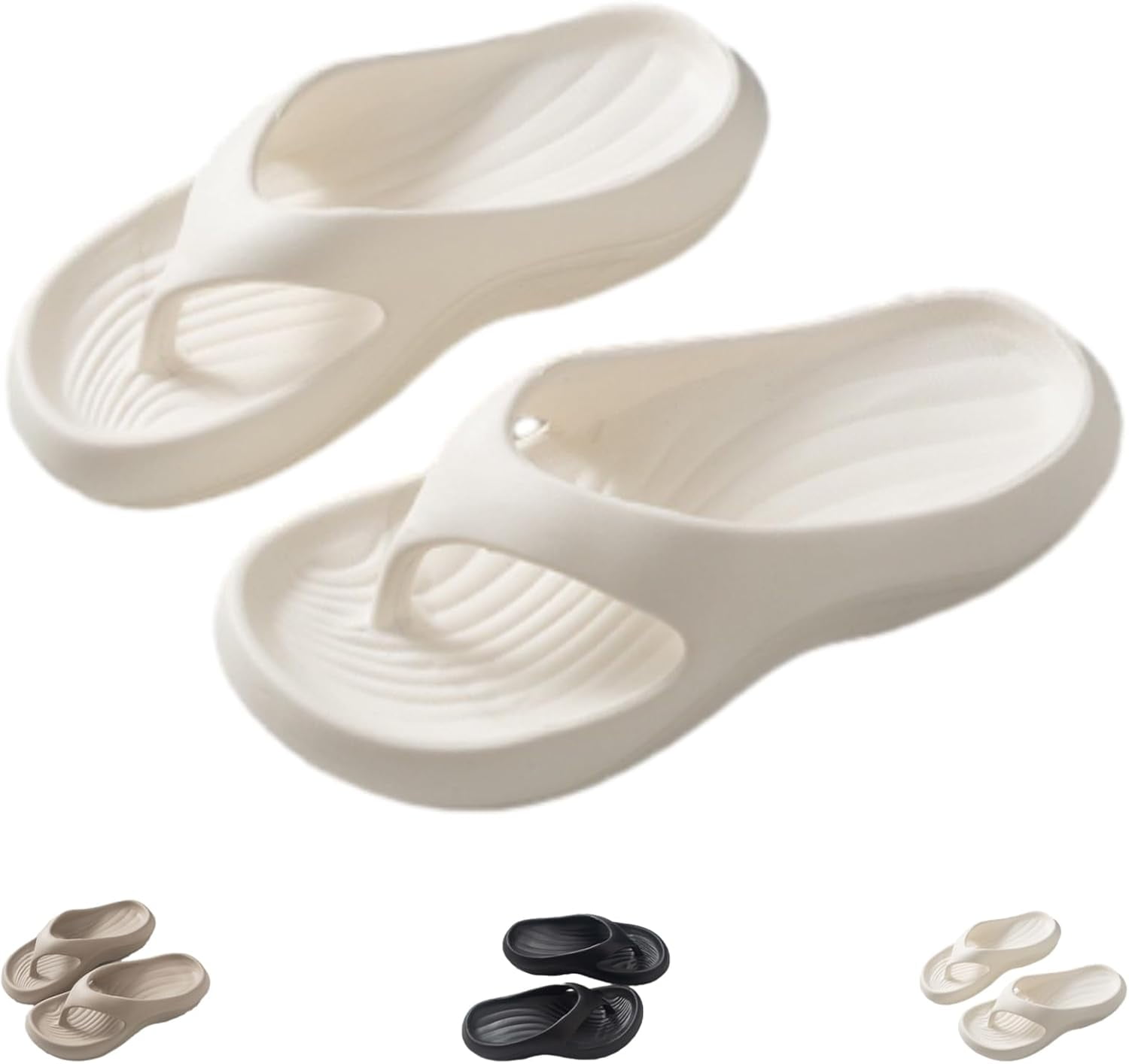 Pillow Arch Support Flip Flops For Women, Non-Slip Soft Comfortable ...