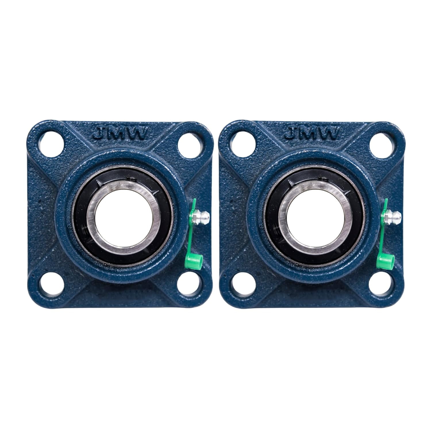 Pillow Block Bearing (2 Pack), 1-3/4 inch Bore, 4-Bolt Mounted, Solid ...