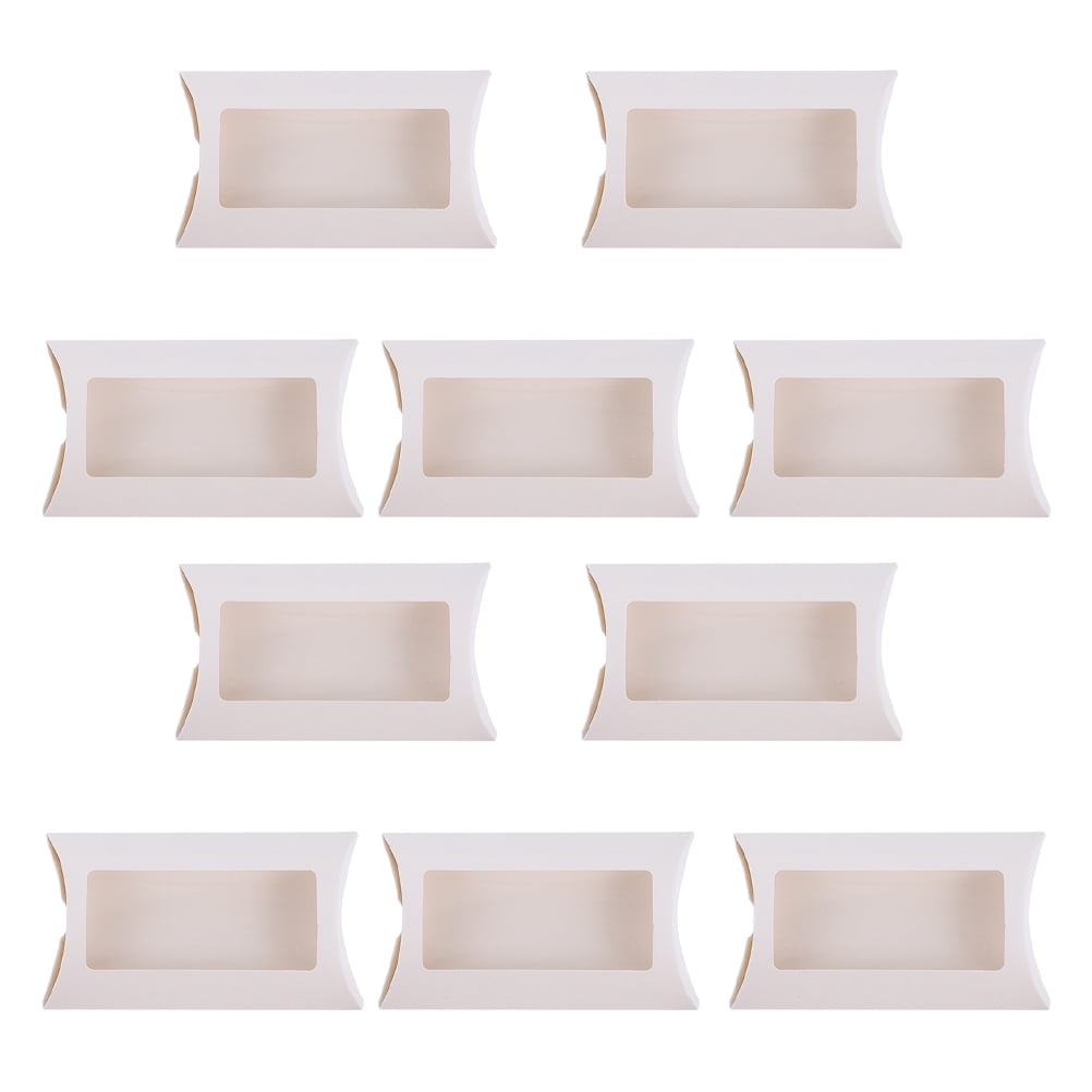 MEIBUTYUP Favor Boxes White Paper Candy Storage 10Pcs 6.3X3.1X1.0In ...