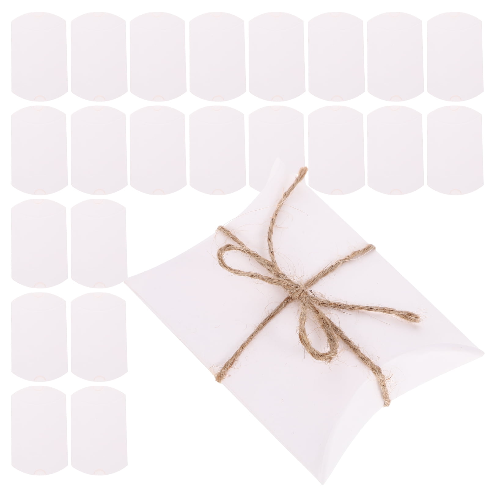 Pillow Boxes Paper Candy Gift Thank You Treat Wedding Rustic Touch ...