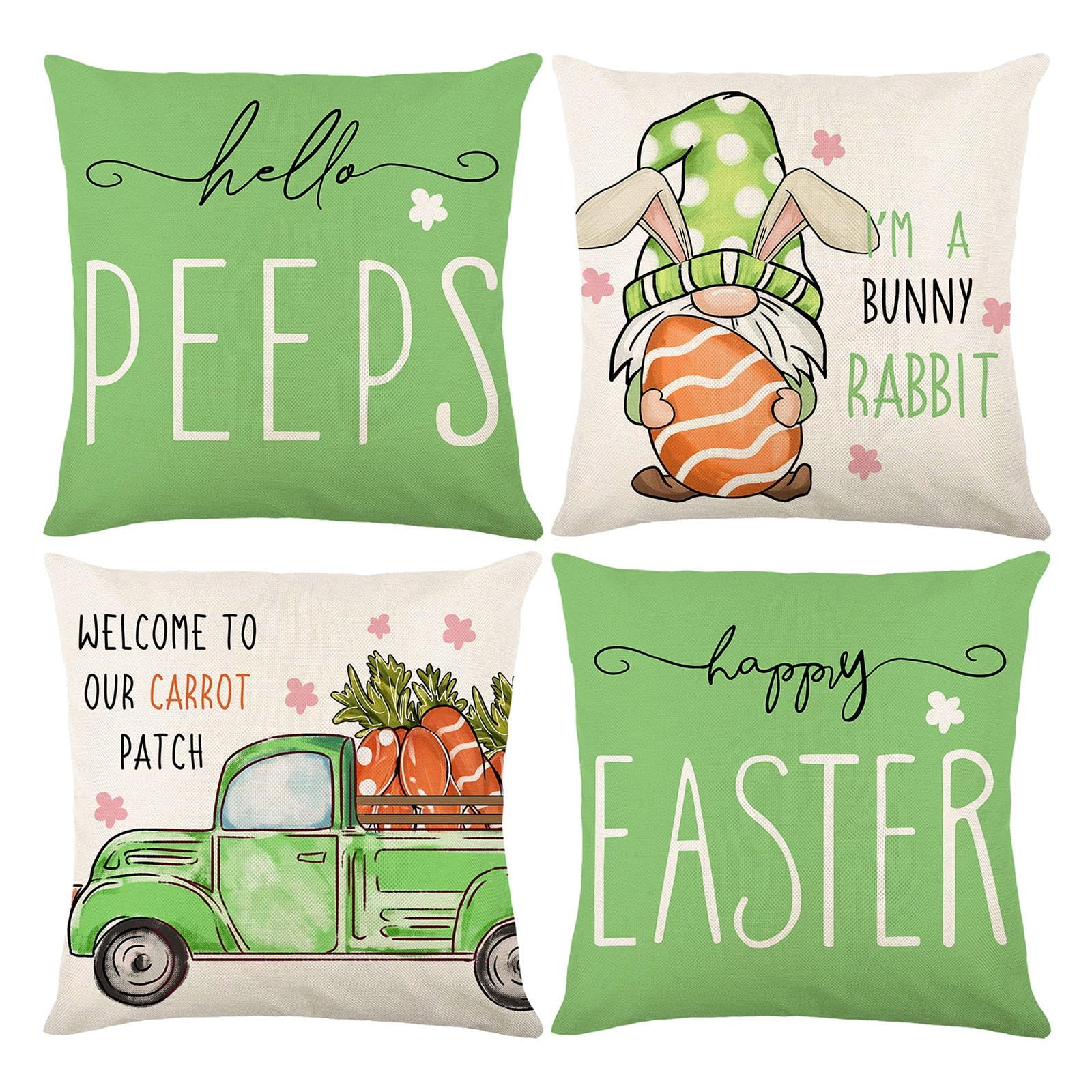 All Pillow Case Pillow Case Easter Throw Pillow 18 X 18 Inch Easter ...