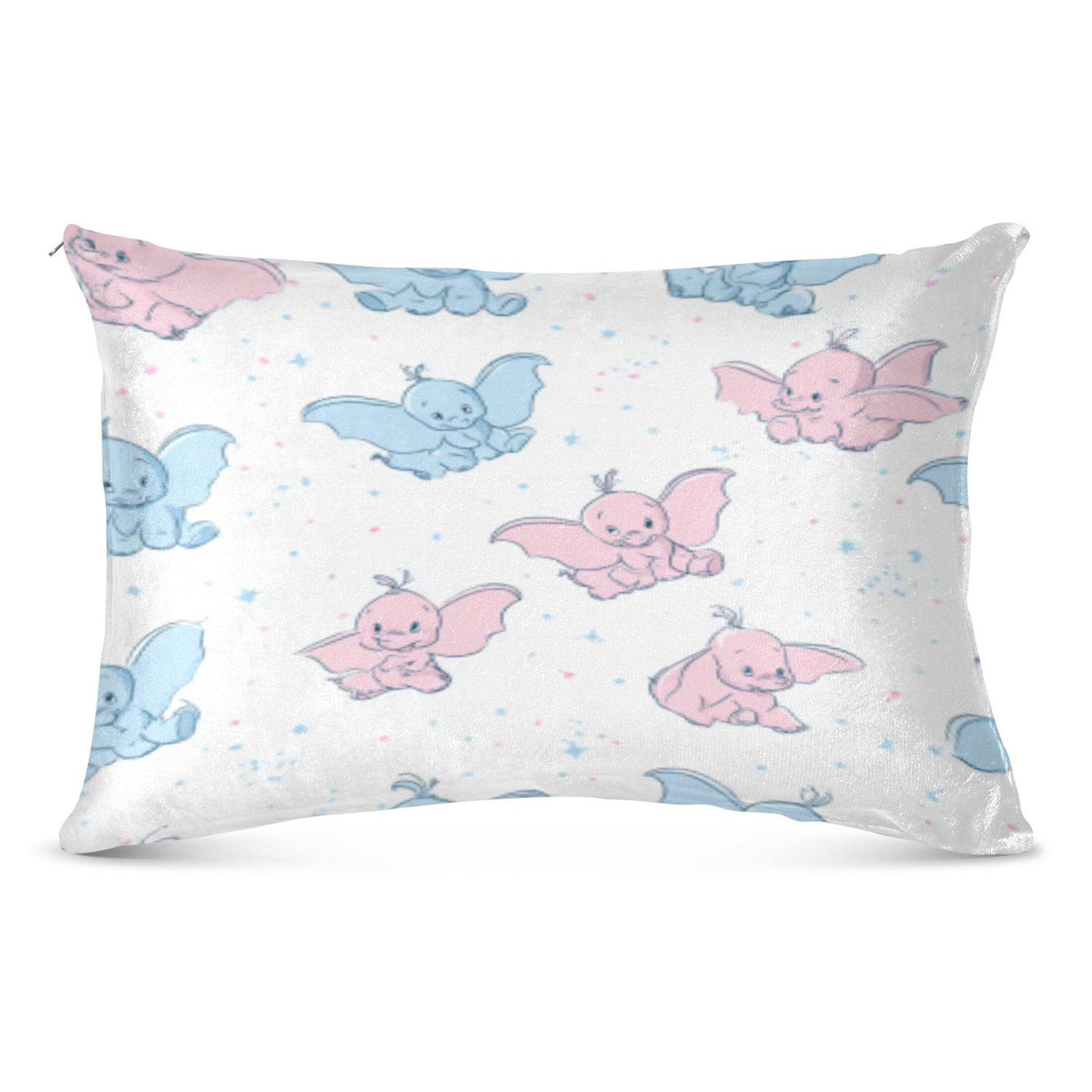 Pillow CaseAiry Elephant Sprites Pattern Whimsy Case standard size/King ...