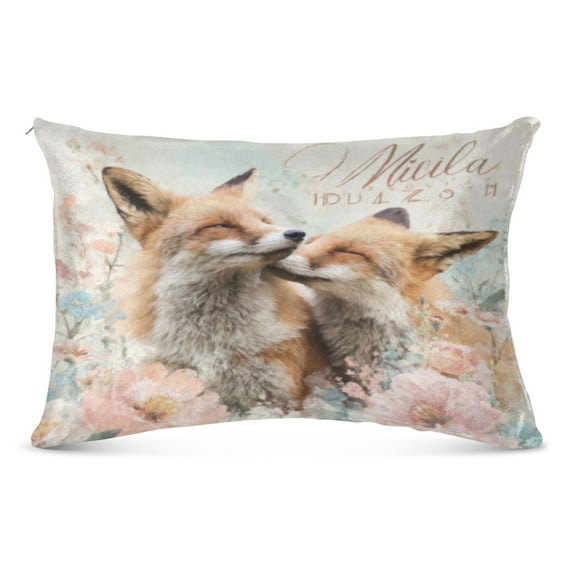 Pillow CaseKissed Fox Pattern Whimsy Case standard size/King size/Queen Size - Walmart.com
