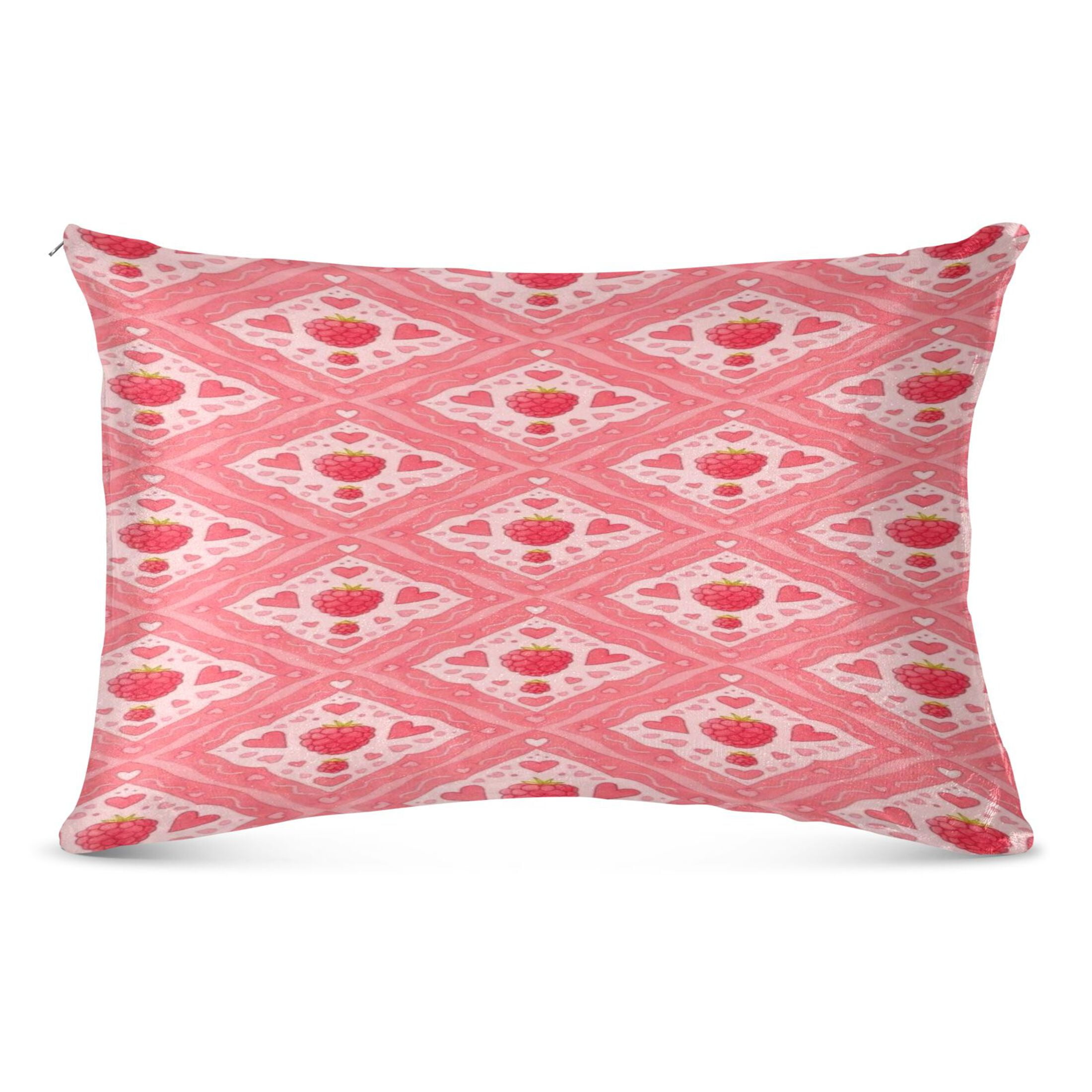 Pillow CaseRetro Pink Heart Diamond Pattern Whimsy Case standard size ...