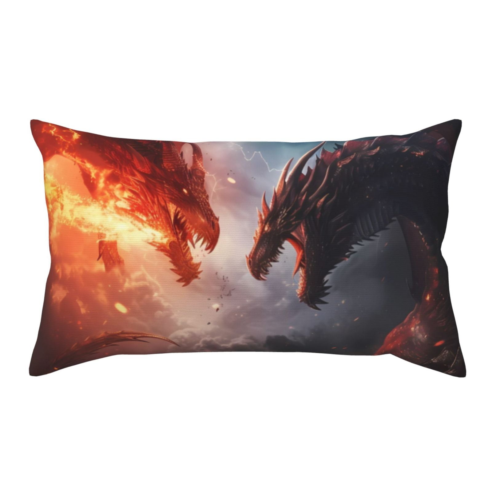 Pillow Cases Standard Size - Fire Sky Dragon Soft Pillow Covers with ...