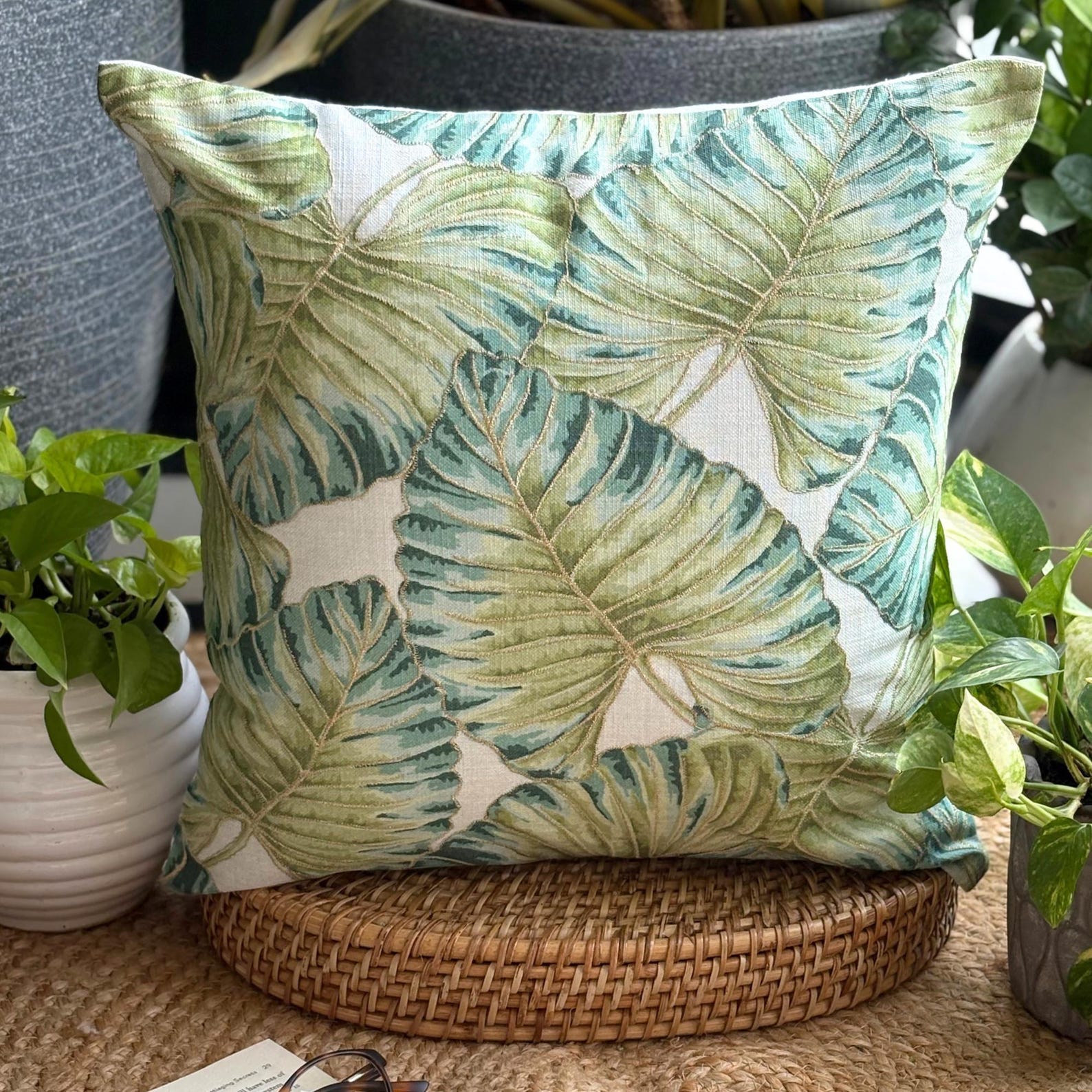 Pillow Cover, Decorative Green 22"x22" (55x55 cm) Throw Pillow Covers ...