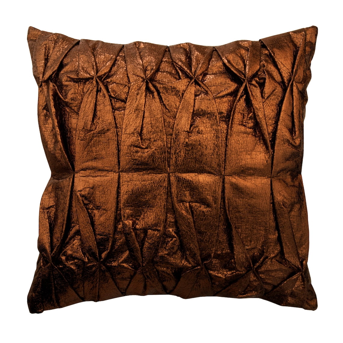 Stunning Bronzer Faux Leather & Suede Decorative Sofa Pillow Cover ...