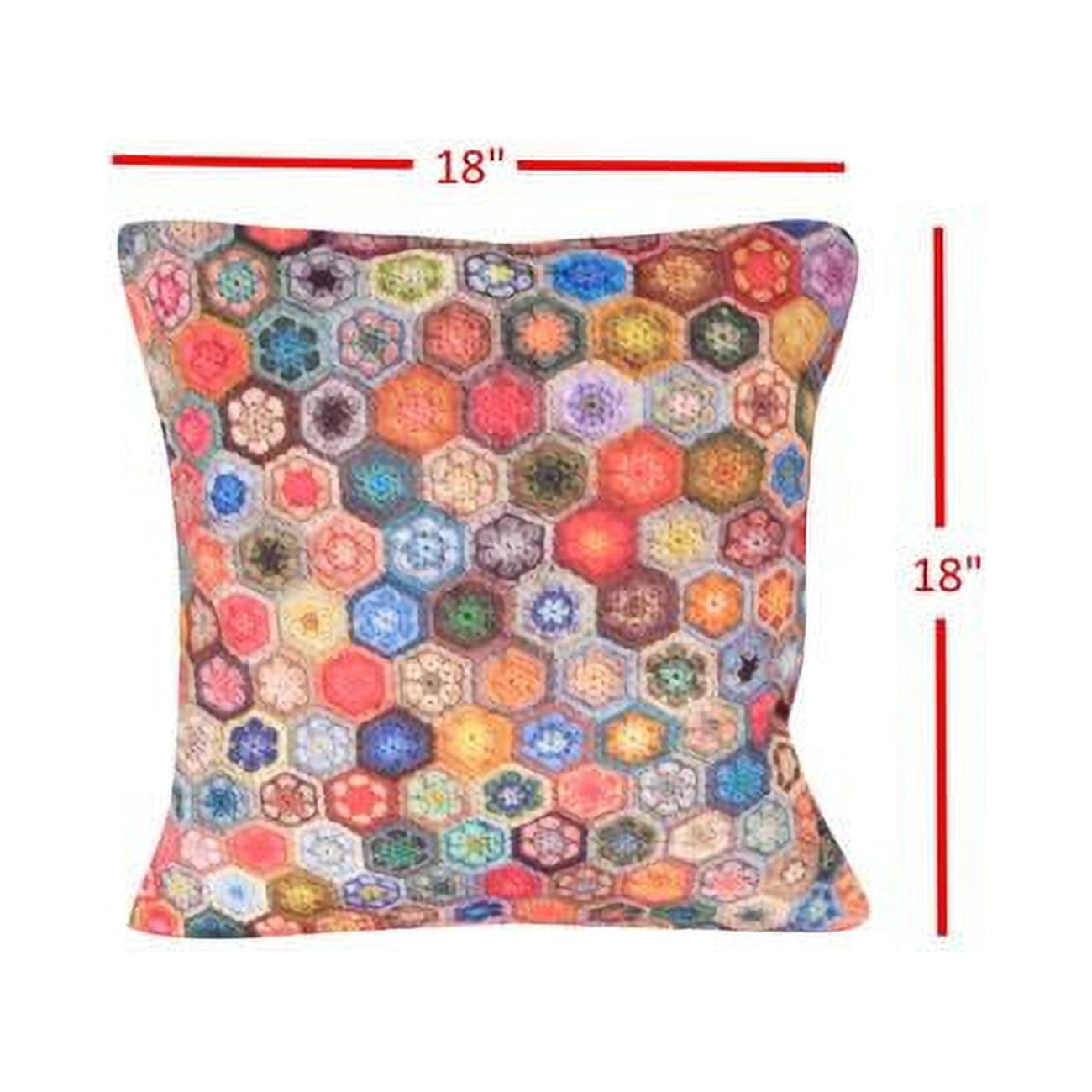 Pillow Cover for Home Decor - Set of 2, Patchwork - Walmart.com