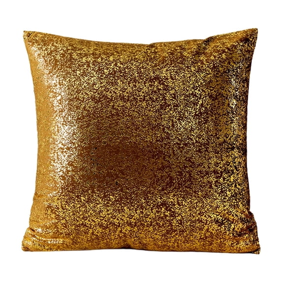 Pillow Cover with Both Sides Sparkle Gold Foil Print, Velvet Bronzing ...