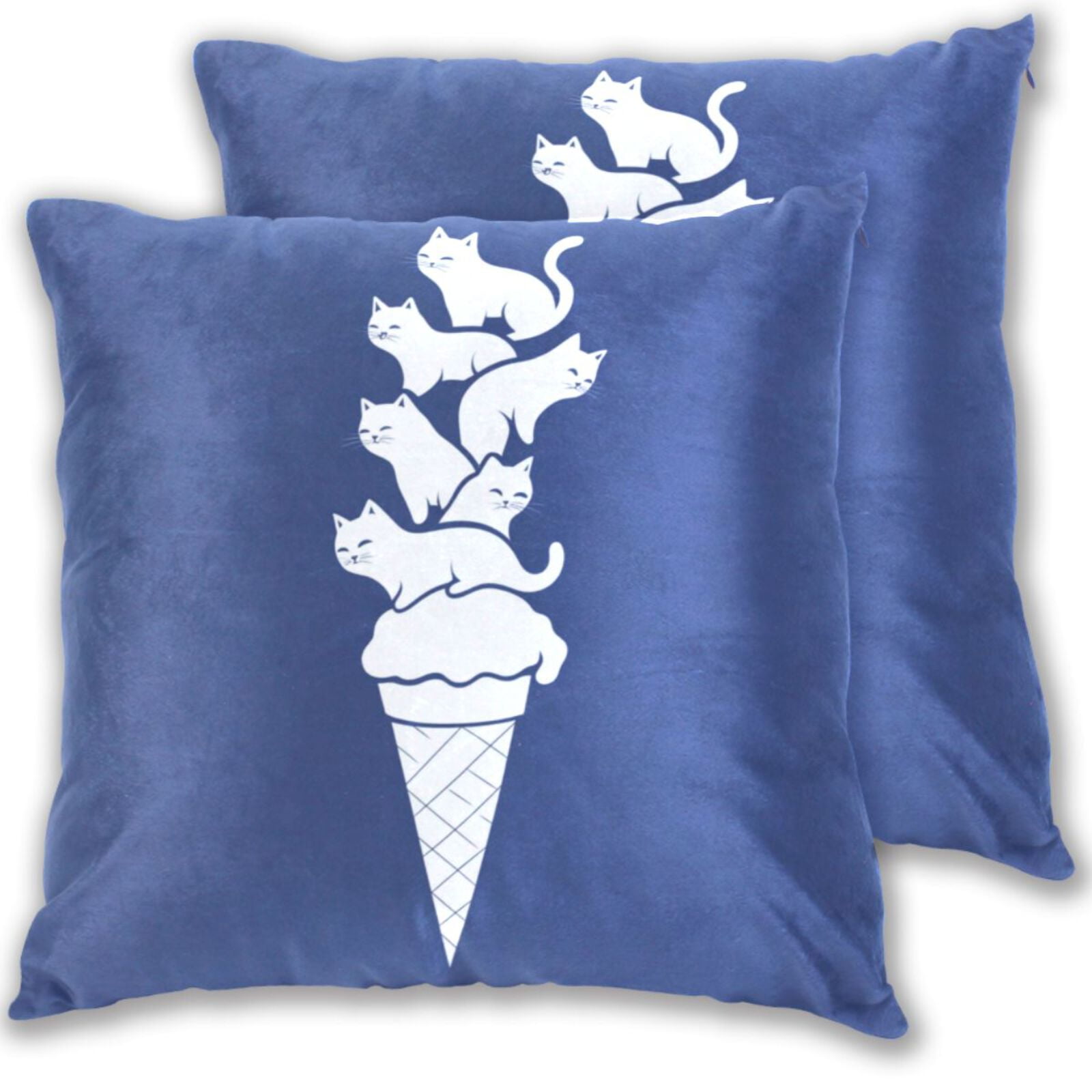 Pillow Covers 20x20 Set of 2,Cotton velvet Solid,Decorative Square ...