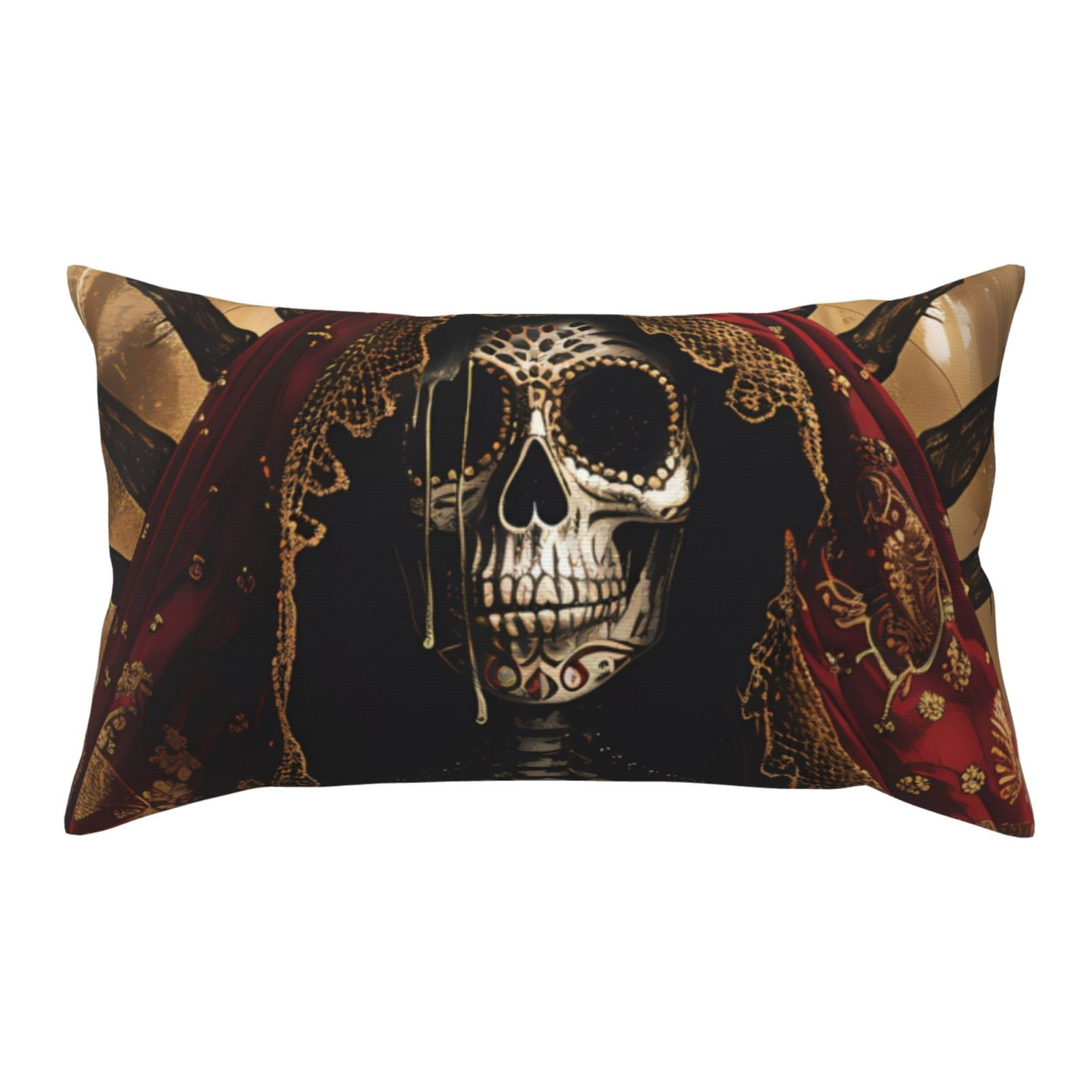 Pillow Covers, Gothic Skeleton Spider King Size Pillow Cases with ...