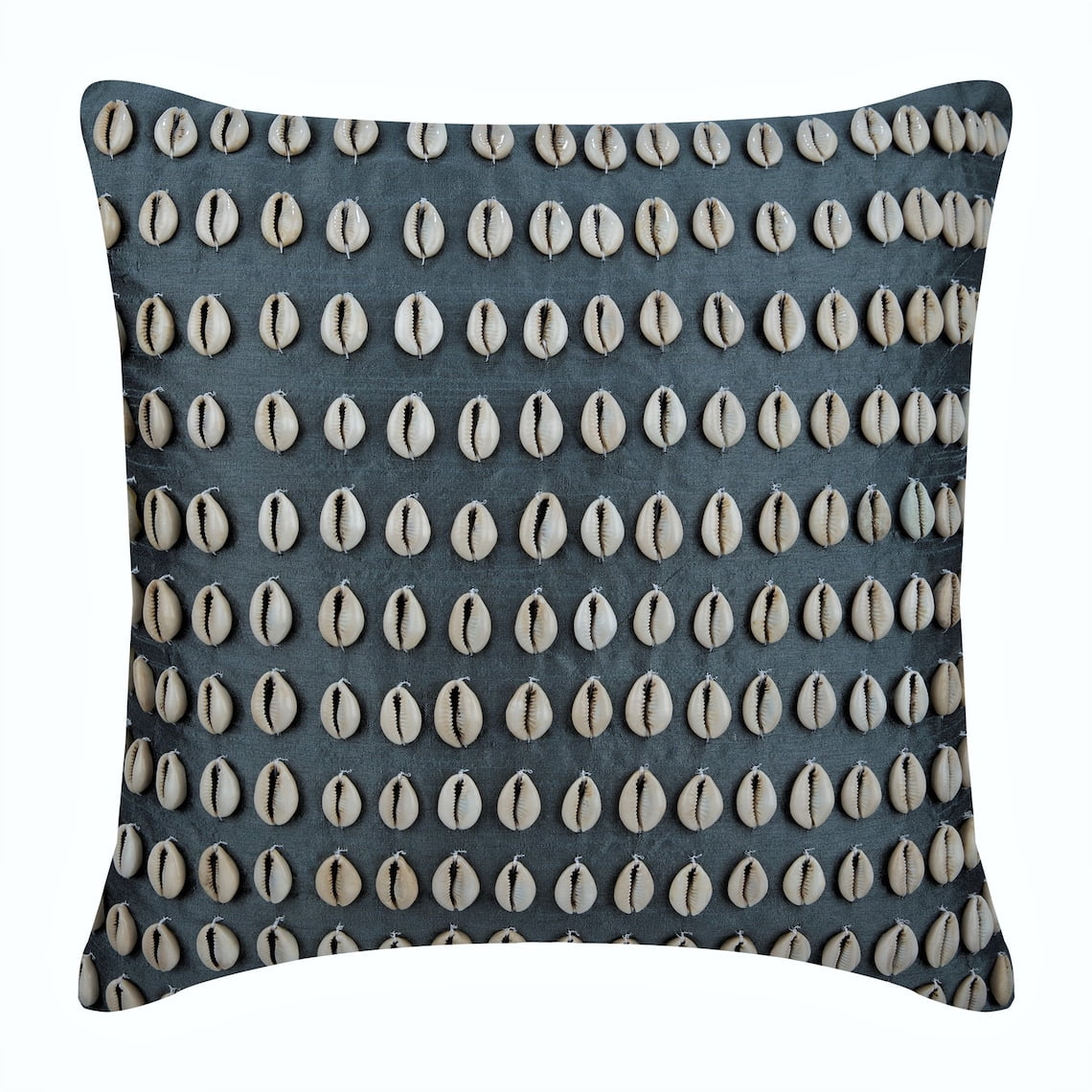Pillow Covers, Grey Pillow Case, Square Sea Creatures Shell Tribal ...