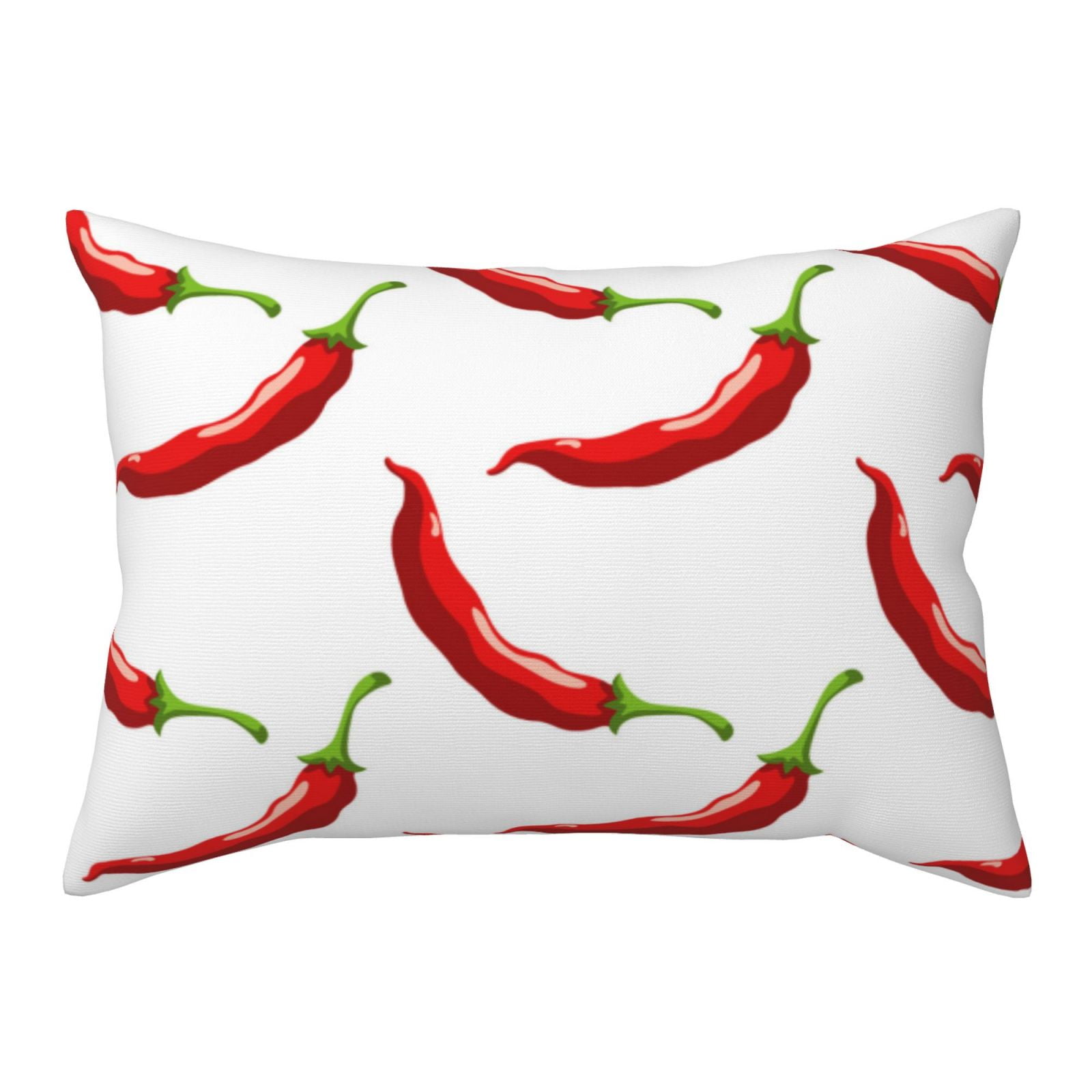 Pillow Covers, Red Chili Pepper Print Pillow Cases Standard Size With ...