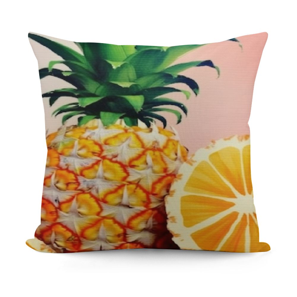 Pillow Covers Summer Colorful Fresh Pineapple Tropical Fruit Throw ...