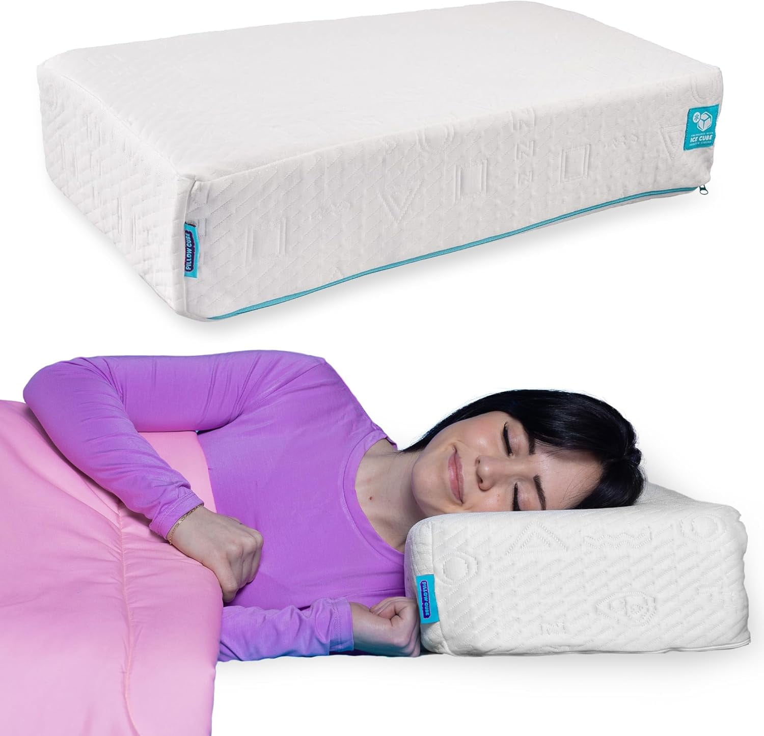 Pillow Cube Ice Cube - 5" Cube Pillows for Side Sleepers, Cooling ...