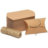 Pillow Gift Boxes with Jute String for Party Favors (5 X 3.5 in, Kraft ...