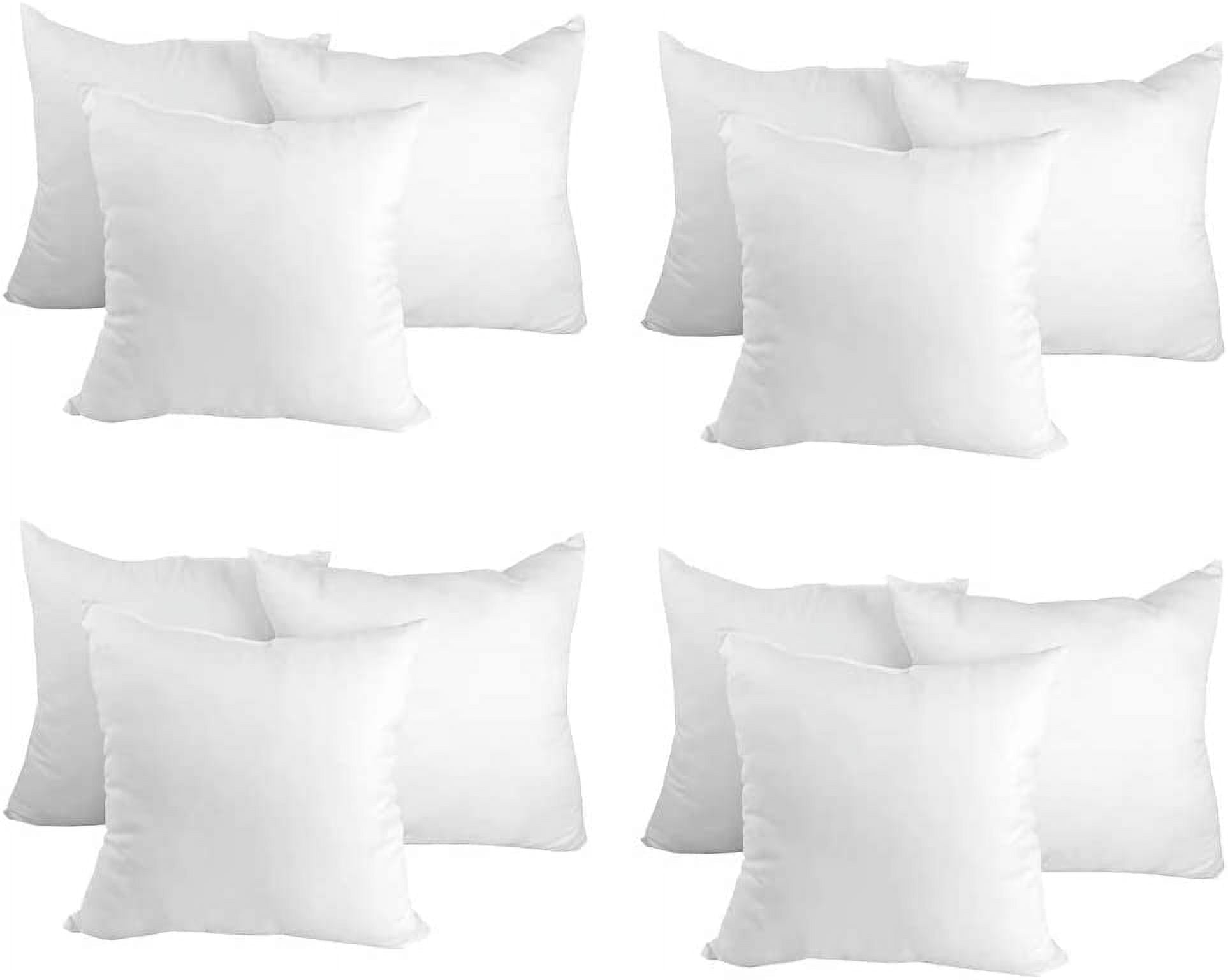 Pillow Insert 24" x 24" Polyester Filled Premium Fabric Cover (12 Pack ...