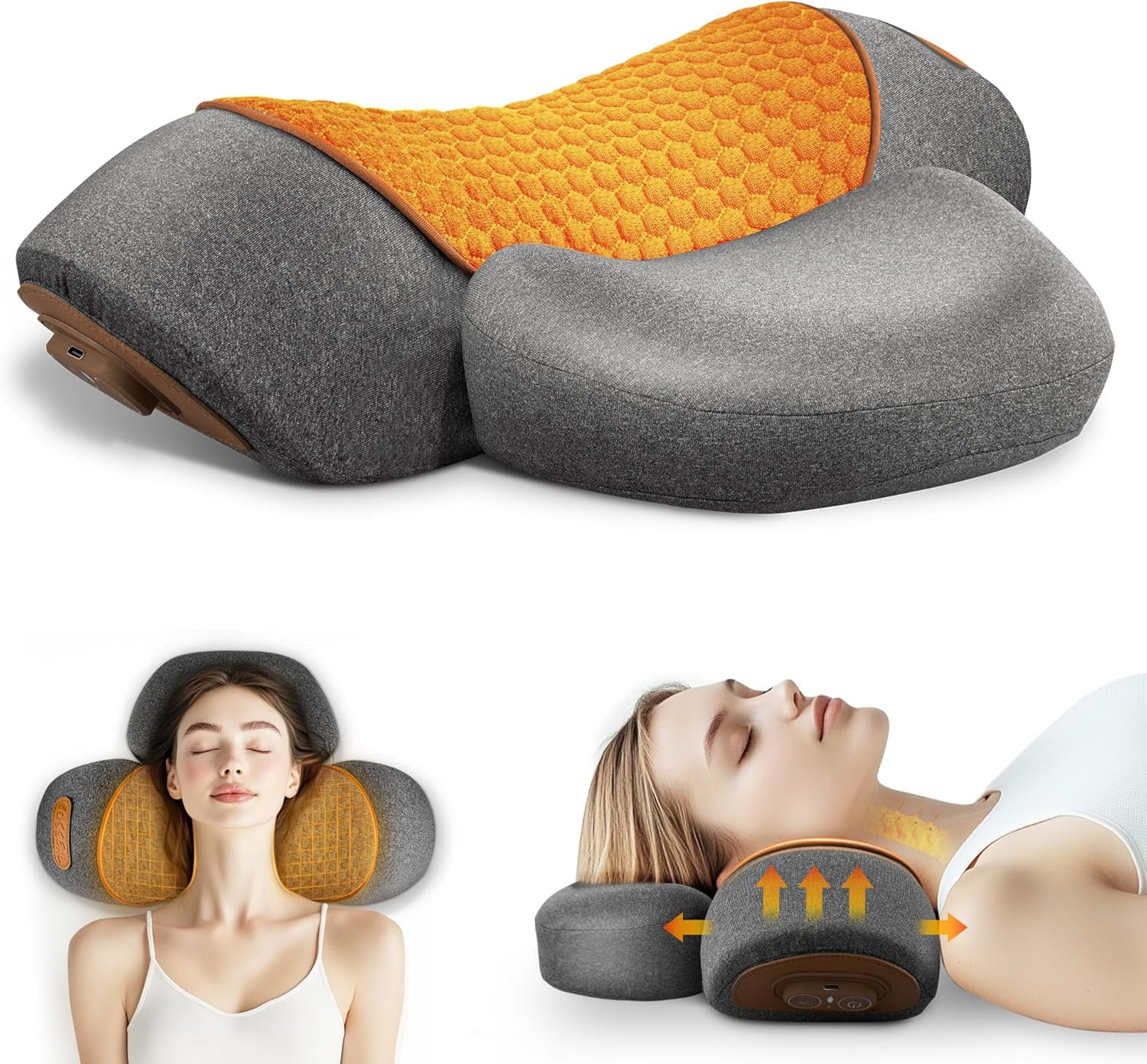 Pillow Massage Neck Hump - 3-in-1 Neck Massager Pillow for Shoulder Pain, Deep Tissue Pain ...