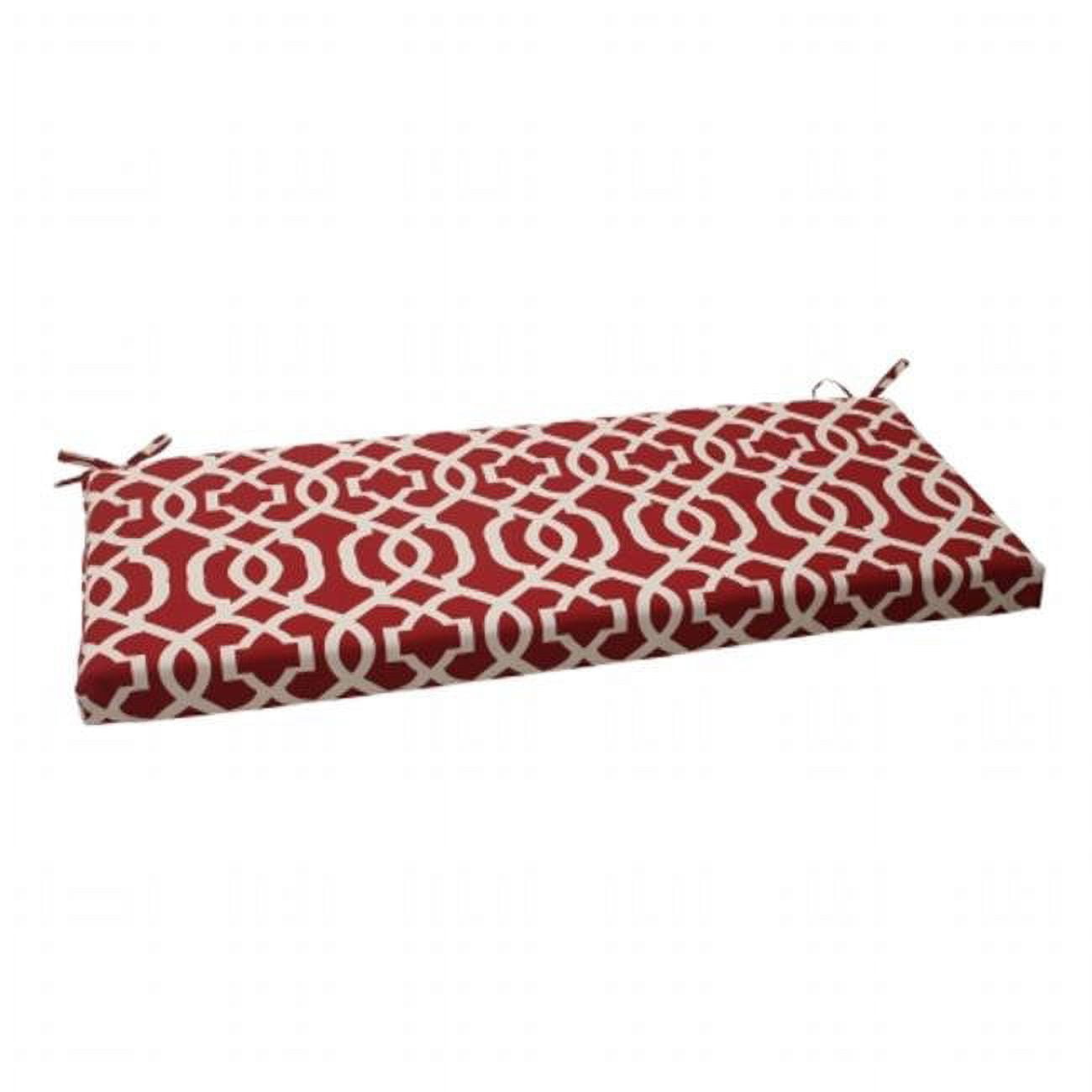 Pillow Perfect 498638 New Geo Red Bench Cushion - Walmart.com