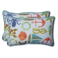 Pillow Perfect 569468 Seapoint Blue Summer Rectangular Throw Pillow ...