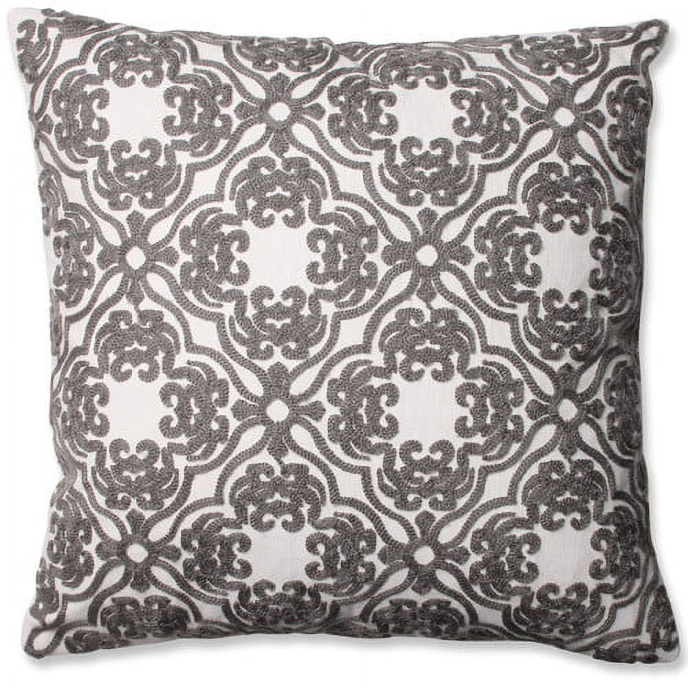 Pillow Perfect Damask Cotton Throw Pillow - Walmart.com
