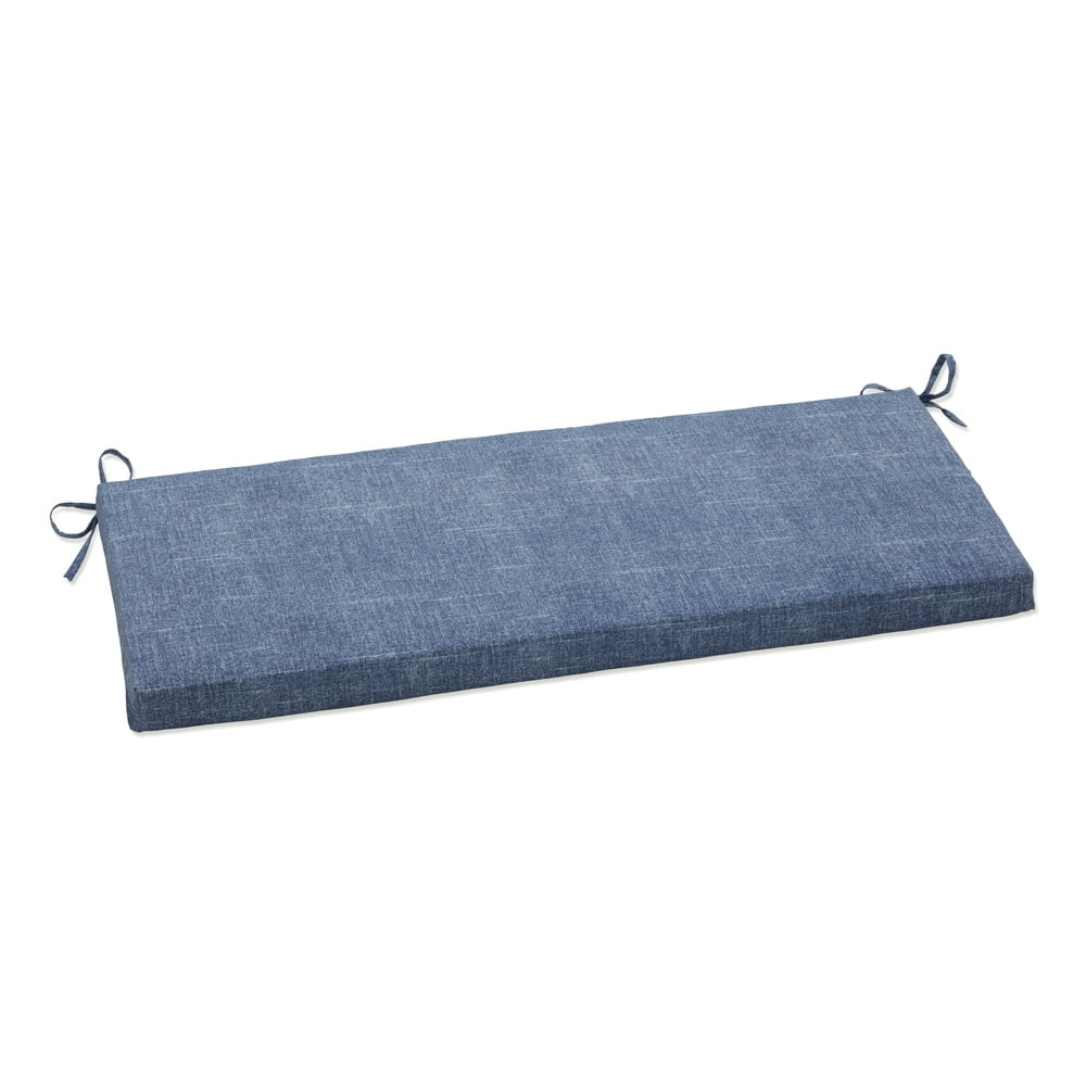 Pillow Perfect Outdoor | Indoor Tory Denim Bench Cushion 45 X 18 X 3 ...