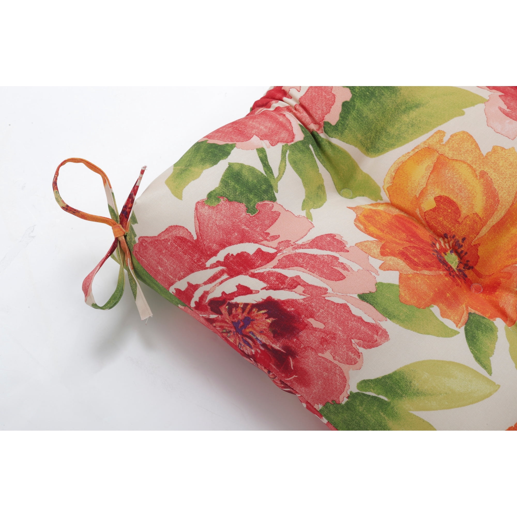 Pillow Perfect Outdoor Muree Primrose Blown Bench Cushion 18 X 44 X 5 ...