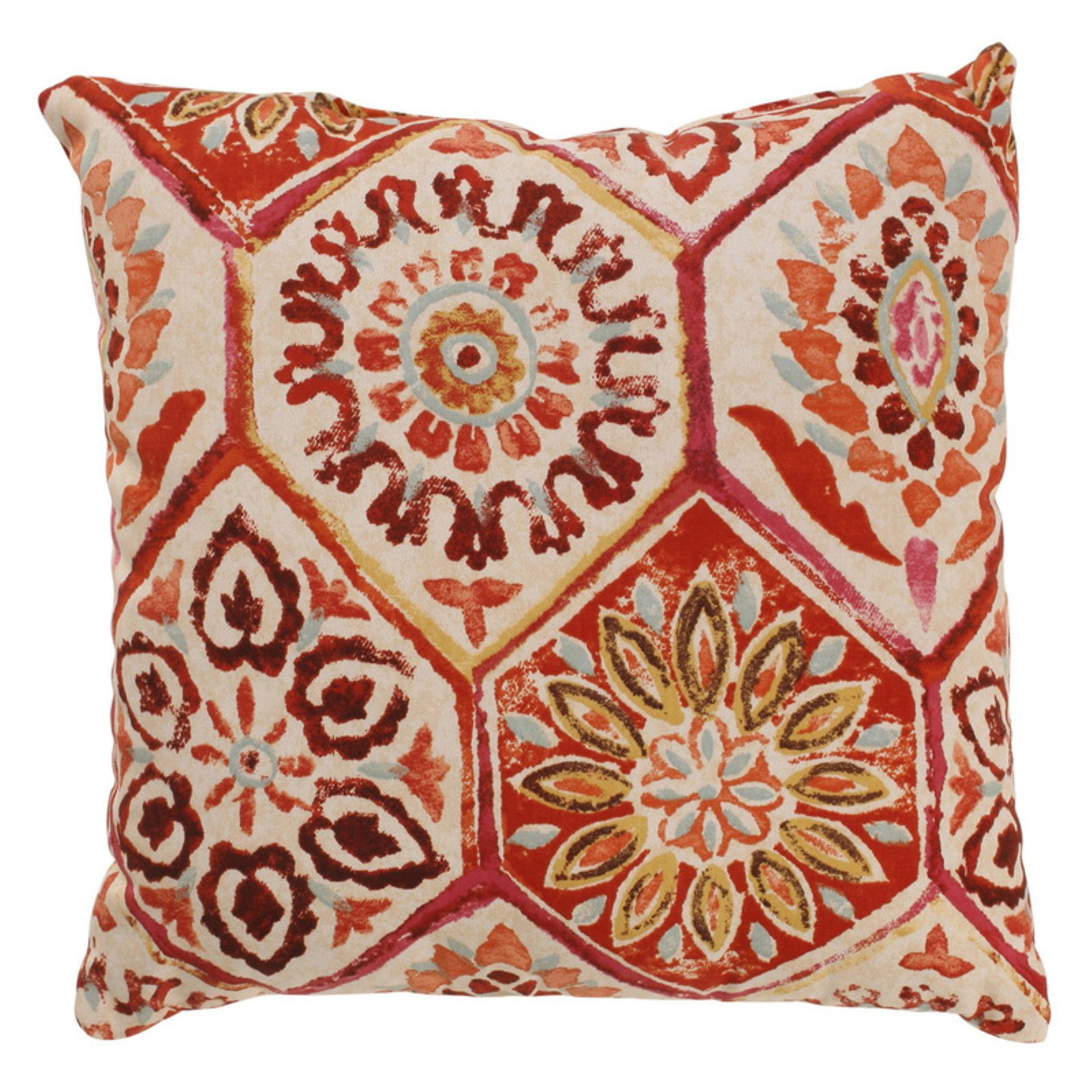 Pillow Perfect Summer Breeze Crimson Throw Pillow - Walmart.com