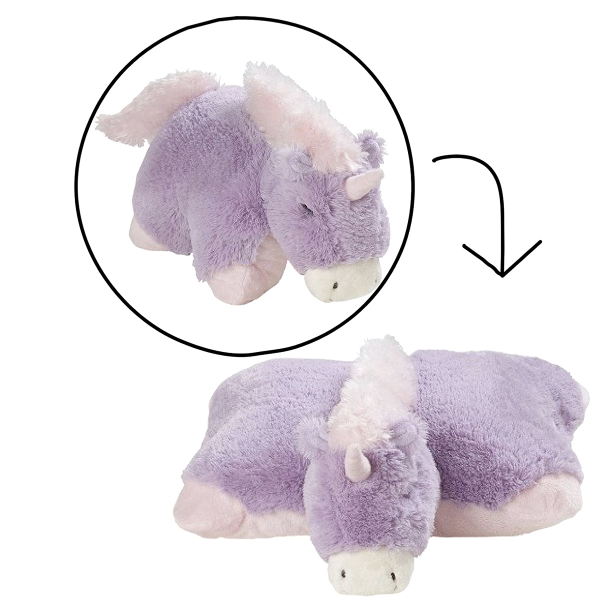 Pillow Pets 16 Inch Stuffed Animal for Toddler Kids Travel Pillow Plush ...