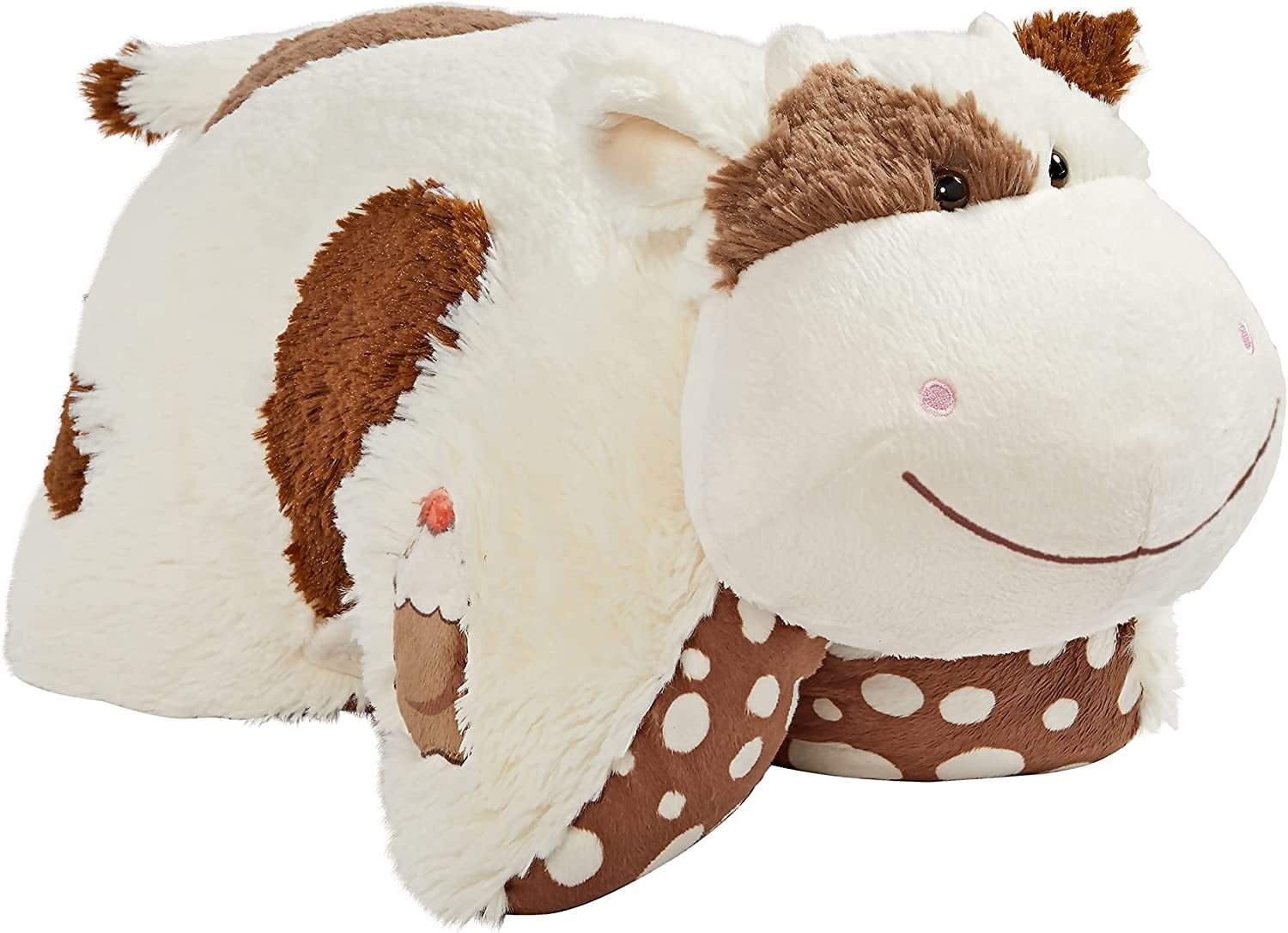 Pillow Pets Large Sweet Scented Chocolate Cow Stuffed Animal Plush Toy ...