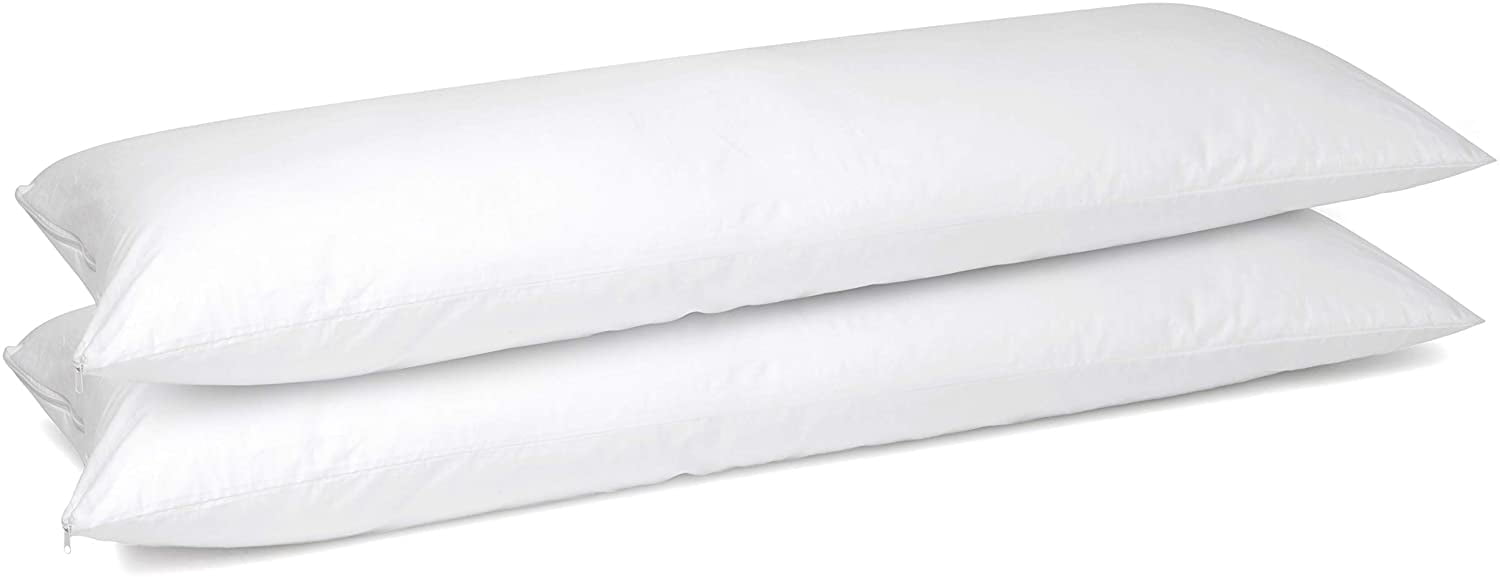 Micropuff Body Pillow Covers with Zipper - Soft Brushed Microfiber Body ...